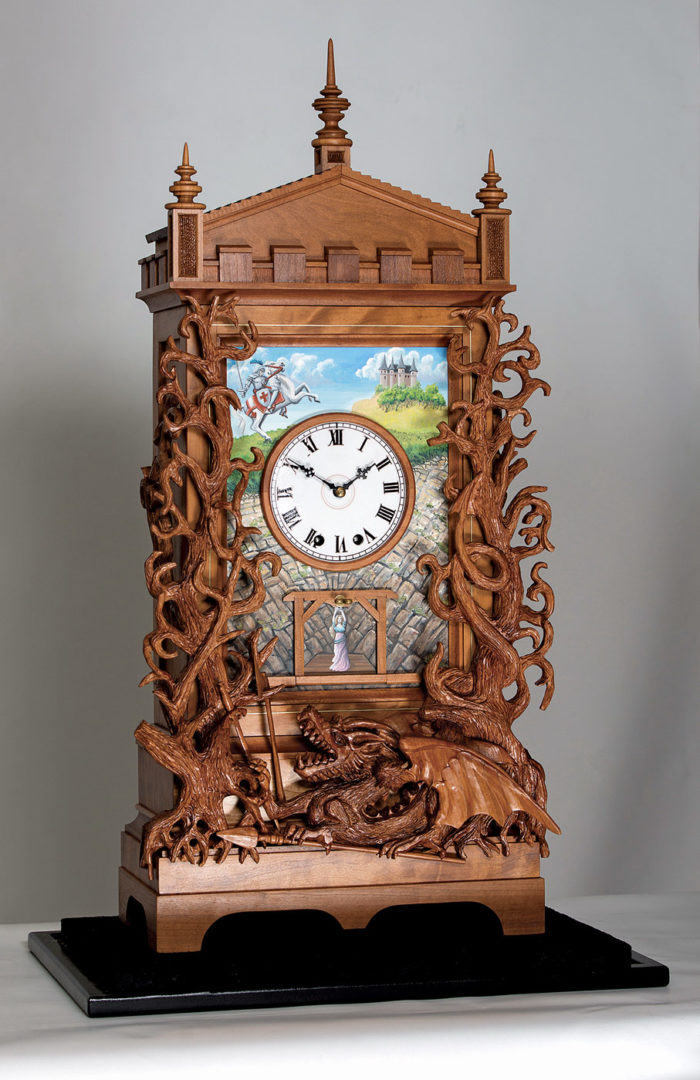 Cherry Carved Clock - FineWoodworking