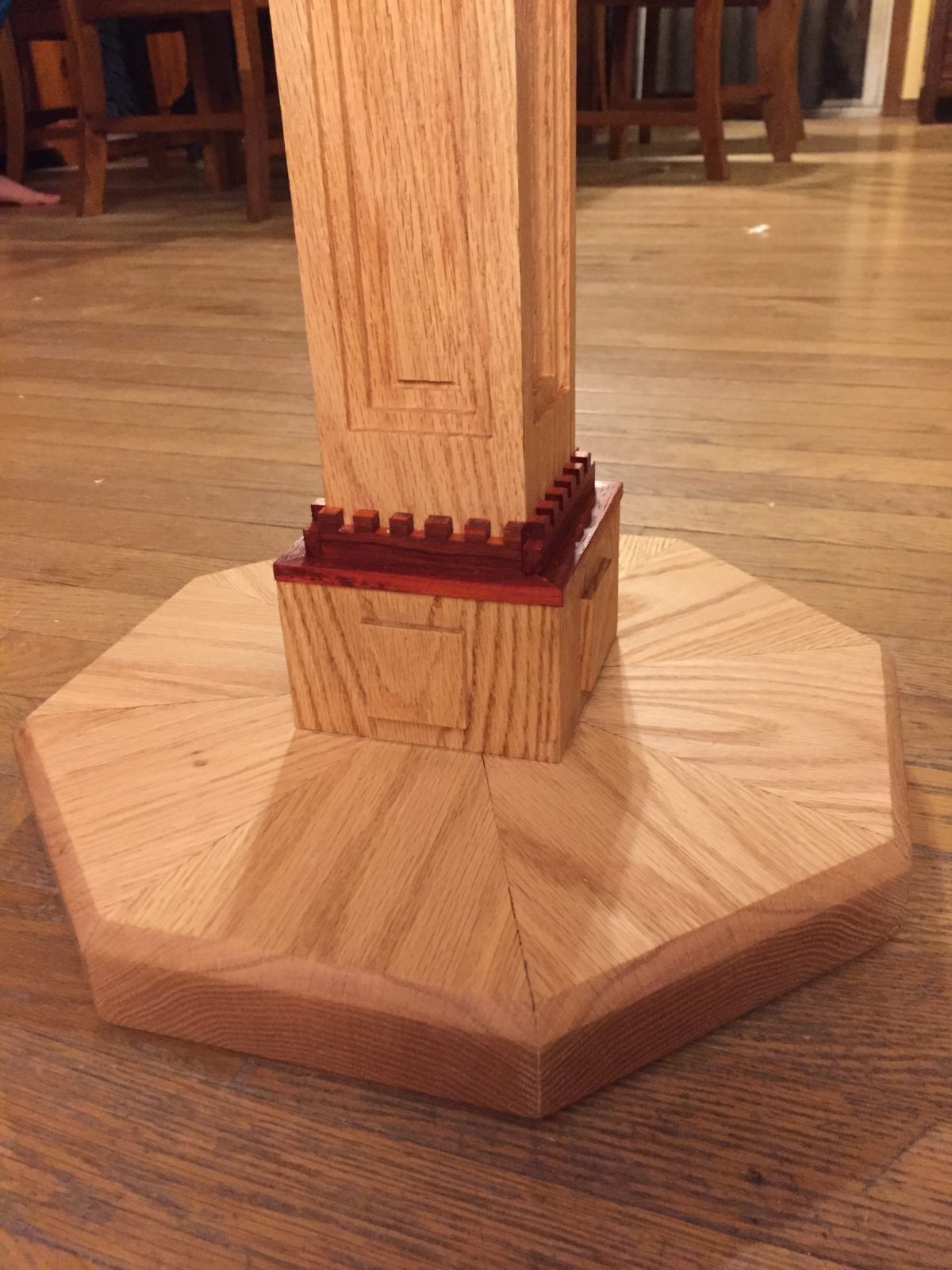 Octagon Table with Compass Star Inlay - FineWoodworking