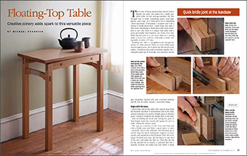 Floating-Top Table - FineWoodworking