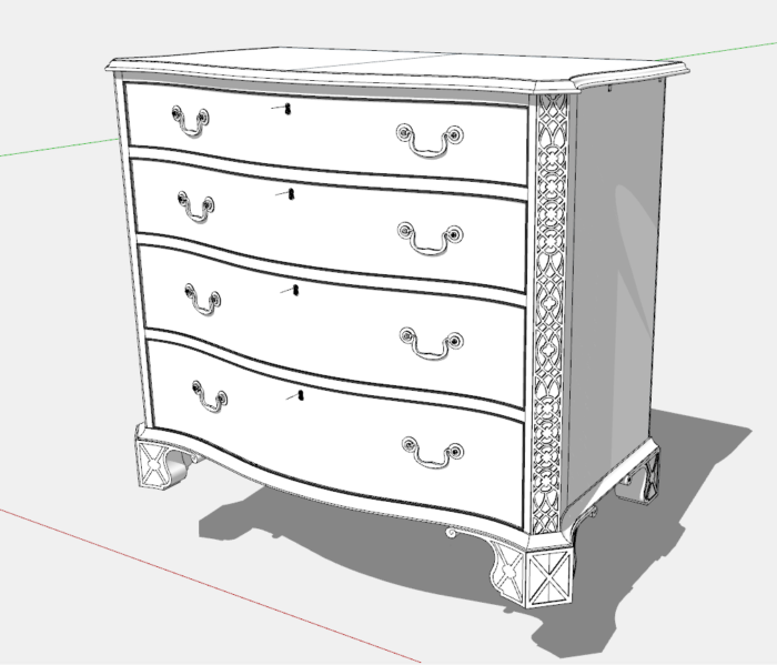 SketchUp to Shop: Serpentine Chest of Drawers - FineWoodworking