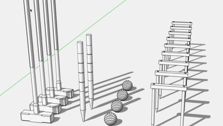 Modeling a Croquet Set with Section Cuts - FineWoodworking