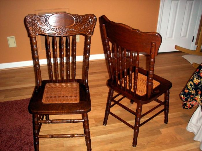 Golden Oak Press Back Chairs - FineWoodworking