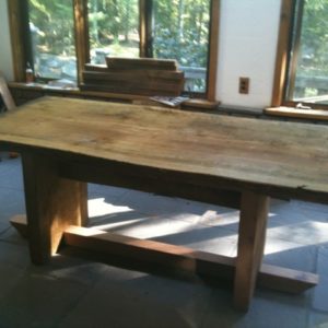 Redwood Slab Table - FineWoodworking