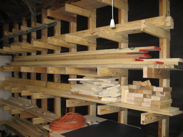 Lumber Rack for Unfinished Garage - FineWoodworking