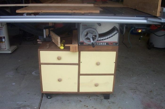 table saw cabinet plans - FineWoodworking