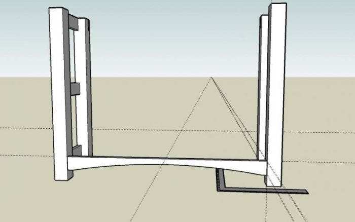 Connect Legs with rail Sketchup help - FineWoodworking