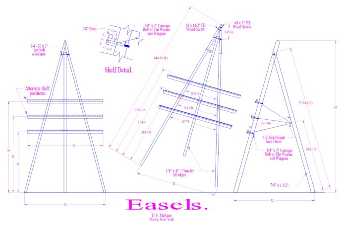 plans for an artist easel - FineWoodworking
