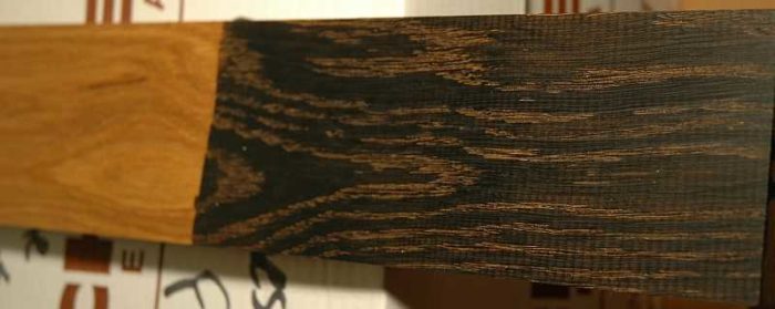 Iron buff on white oak - FineWoodworking