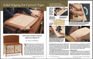 Solid Edging for Curved Tops - FineWoodworking