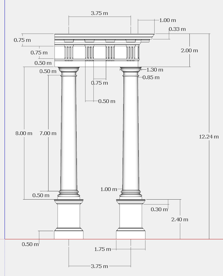 The Doric Order - Classic Architecture in SketchUp - FineWoodworking