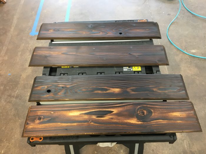 Burnt Pine Reception Desk - FineWoodworking
