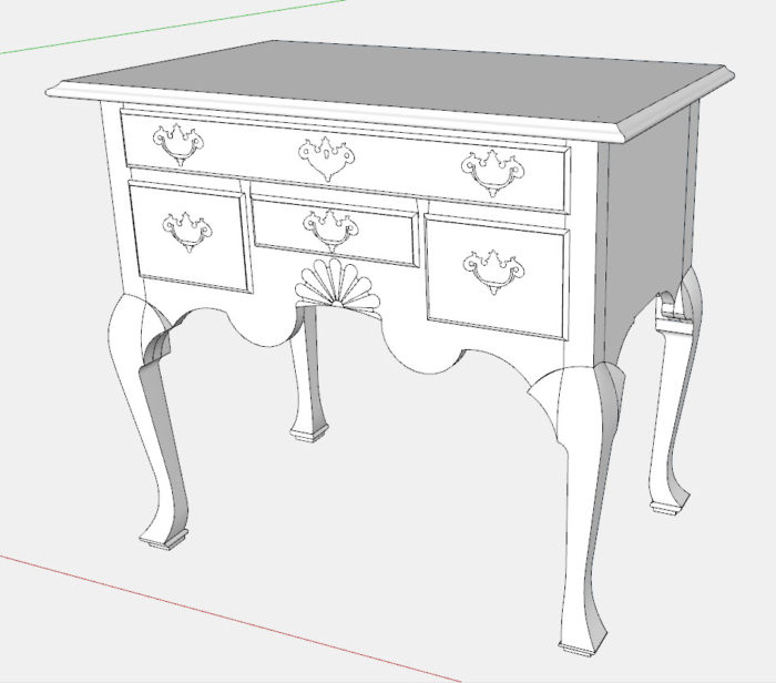 Creating Complex Curved Faces In SketchUp FineWoodworking creating-complex-curved-faces-in-sketchup-finewoodworking