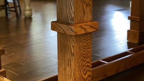 Heavy dining table with refined top - FineWoodworking