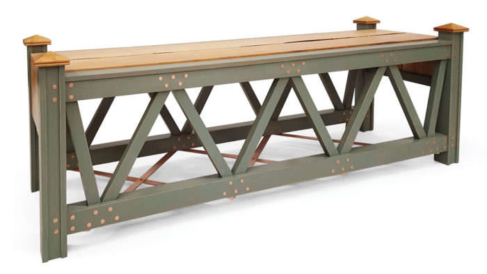 Bench Inspired by Bridges - FineWoodworking