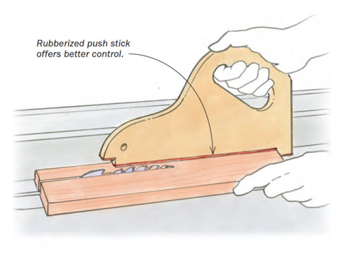 Spray-on Rubber Makes Push Sticks Grip Better - FineWoodworking