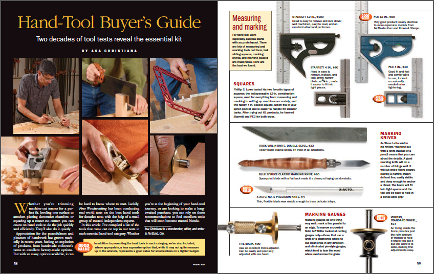Hand-tool buyer's guide - FineWoodworking