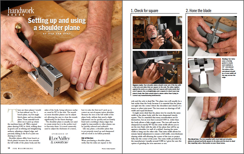 Shoulder Plane Setup and Use - FineWoodworking