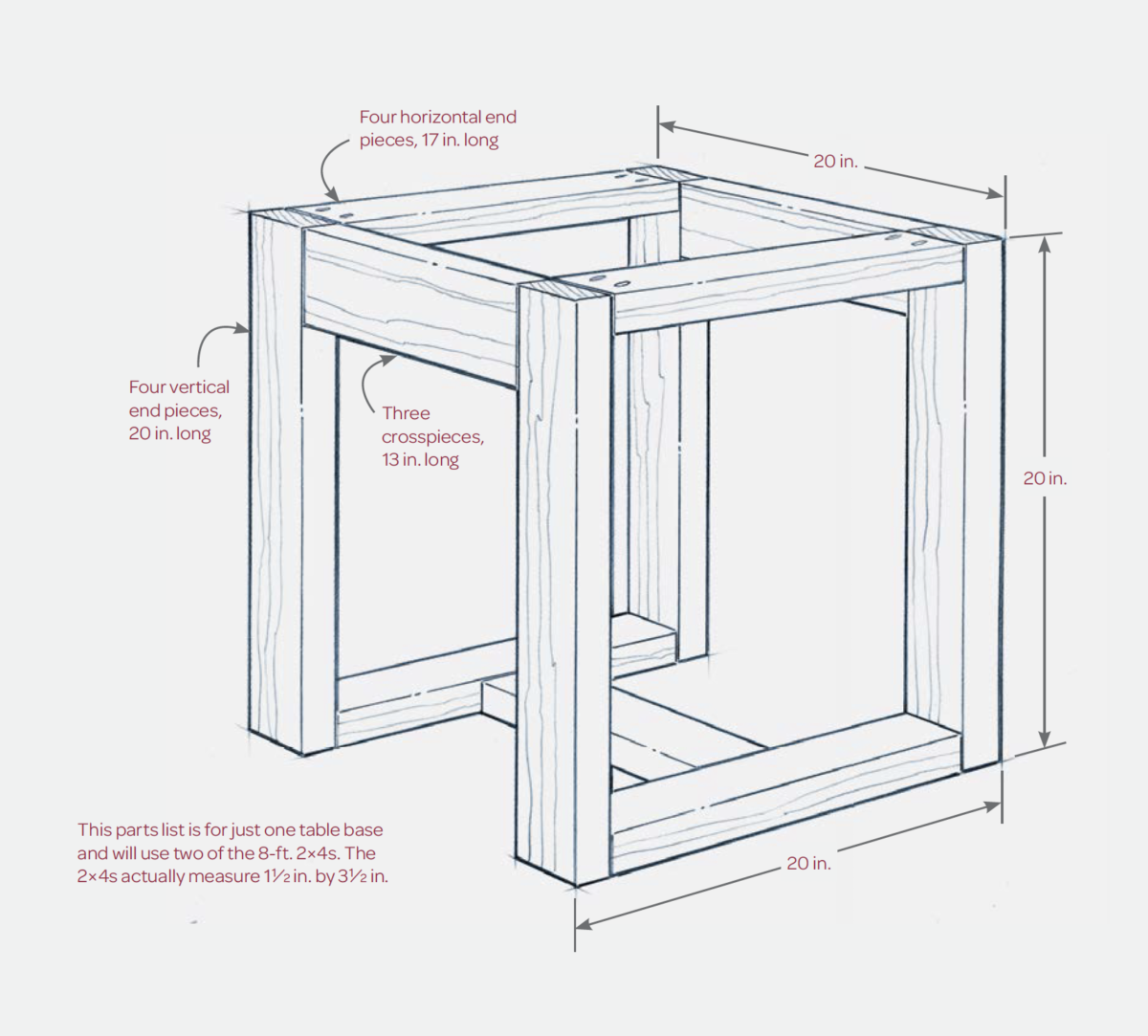 2x4 Table with Concrete Top - FineWoodworking