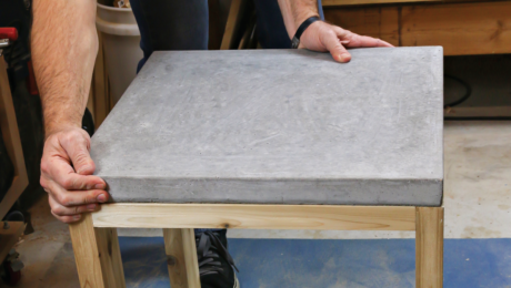 2x4 Table with Concrete Top - FineWoodworking