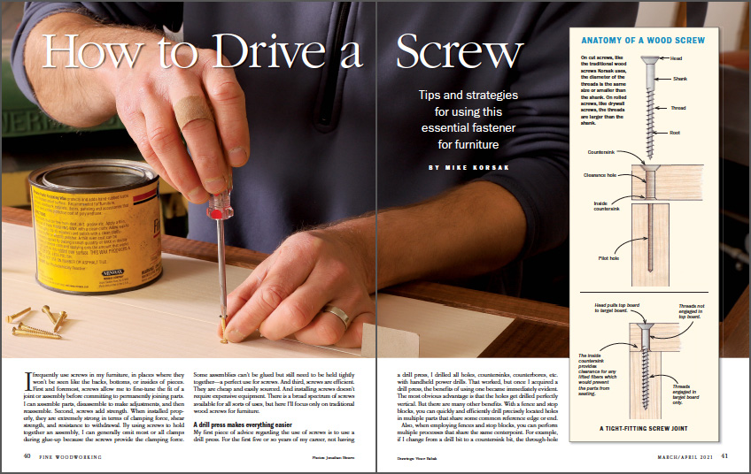 The subtleties of driving a screw - FineWoodworking