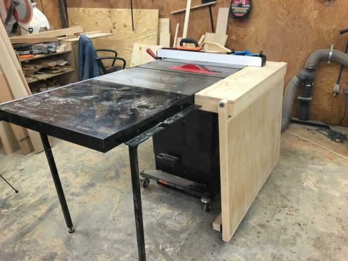 latest thinking on table saw outfeed solutions - FineWoodworking