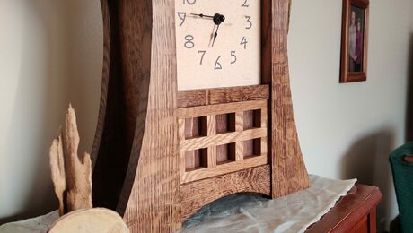 Arts and Crafts Clock, my first gallery submittal. - FineWoodworking