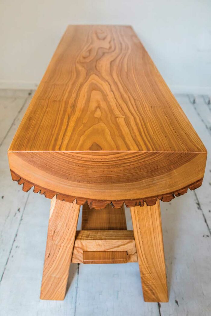 Ash bench - FineWoodworking