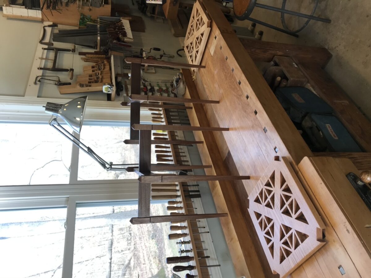 Floating top geometric side tables - FineWoodworking