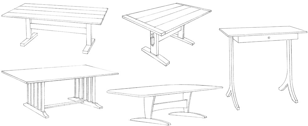 What to Think About When Designing Any Table - FineWoodworking