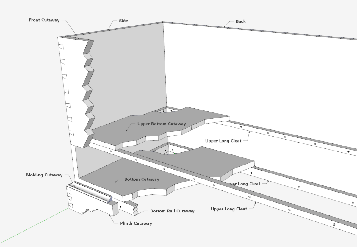 Creating a cutaway view in SketchUp - FineWoodworking