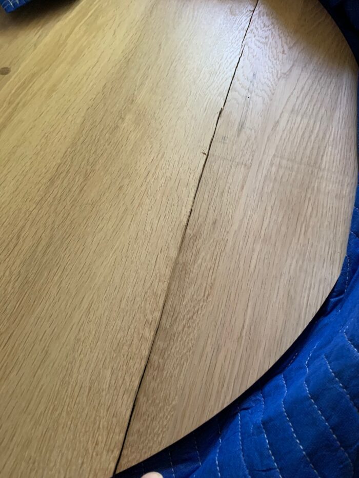 Broken round table top: how to repair - FineWoodworking