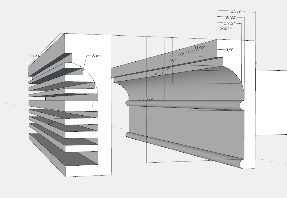 SketchUp to shop: 18th-century molding - FineWoodworking