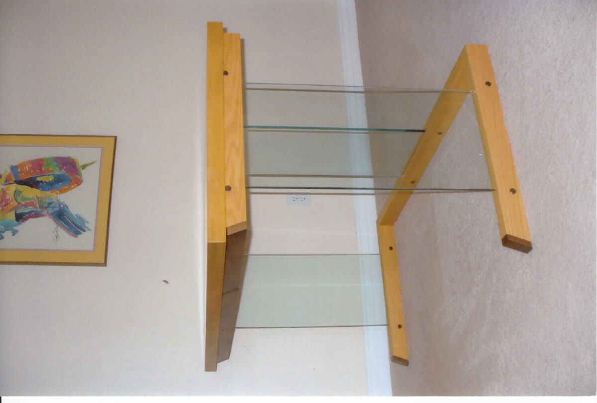 Glass panel and oak office desk - FineWoodworking