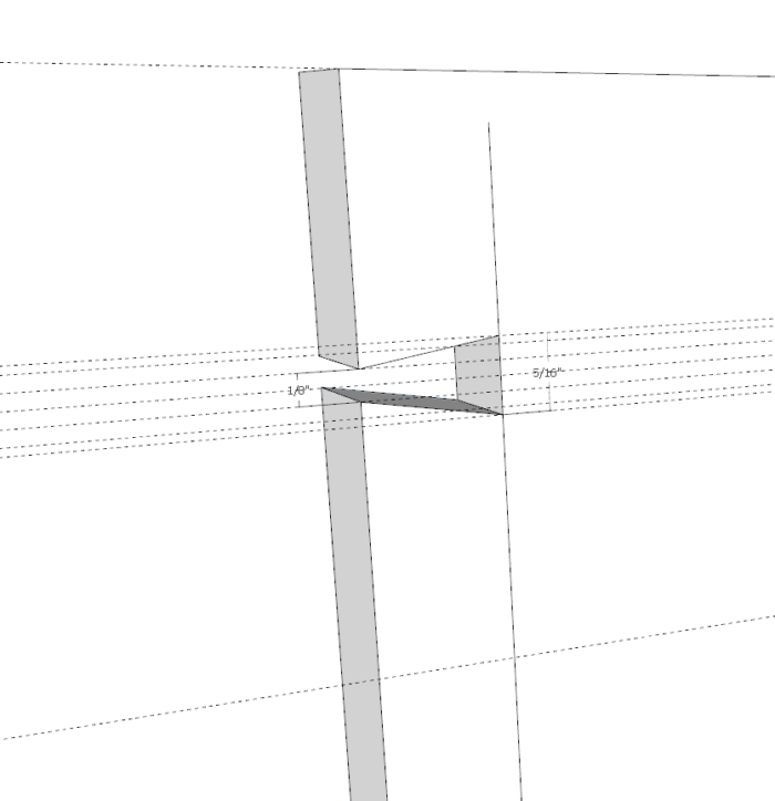 Dovetailed drawer design in SketchUp - FineWoodworking