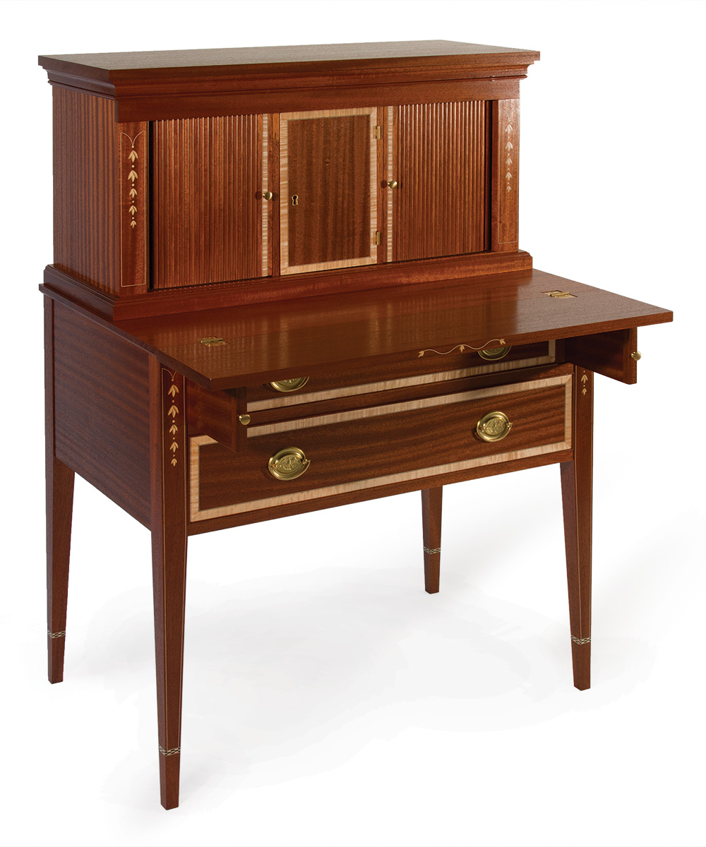 Updated Tambour Desk - FineWoodworking