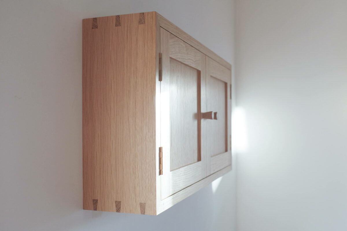 Dovetailed Oak Wall Cabinet - FineWoodworking
