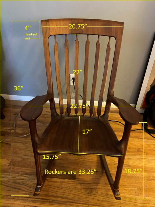 Sam Maloof Hal Taylor Hybrid Rocking Chair - FineWoodworking