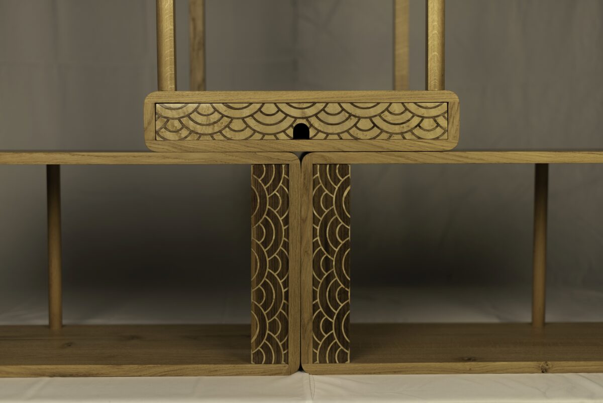 Japanese designed inspired bar table & stools - FineWoodworking