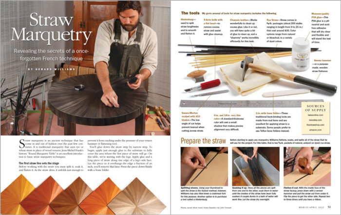 A guide to straw marquetry - FineWoodworking