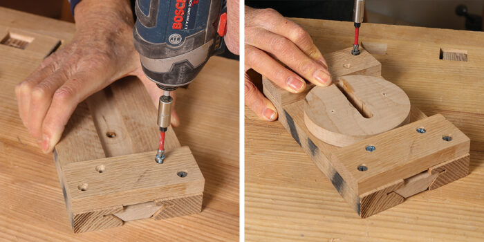 Clever jig for sanding ovals - FineWoodworking