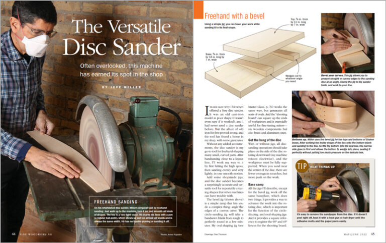 The versatile disc sander - FineWoodworking