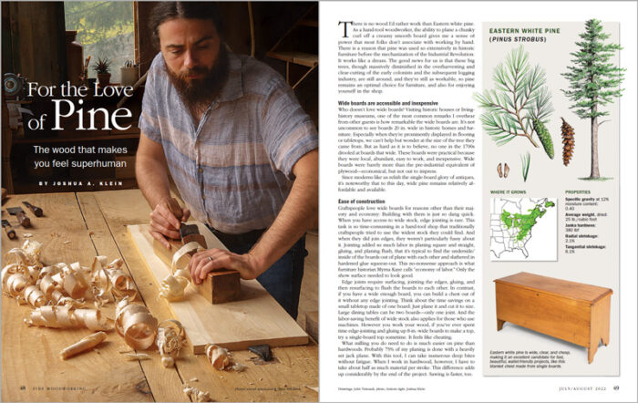 For the Love of Pine - FineWoodworking