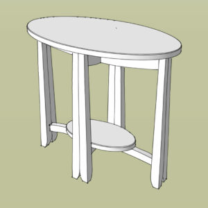 Oval side table - FineWoodworking