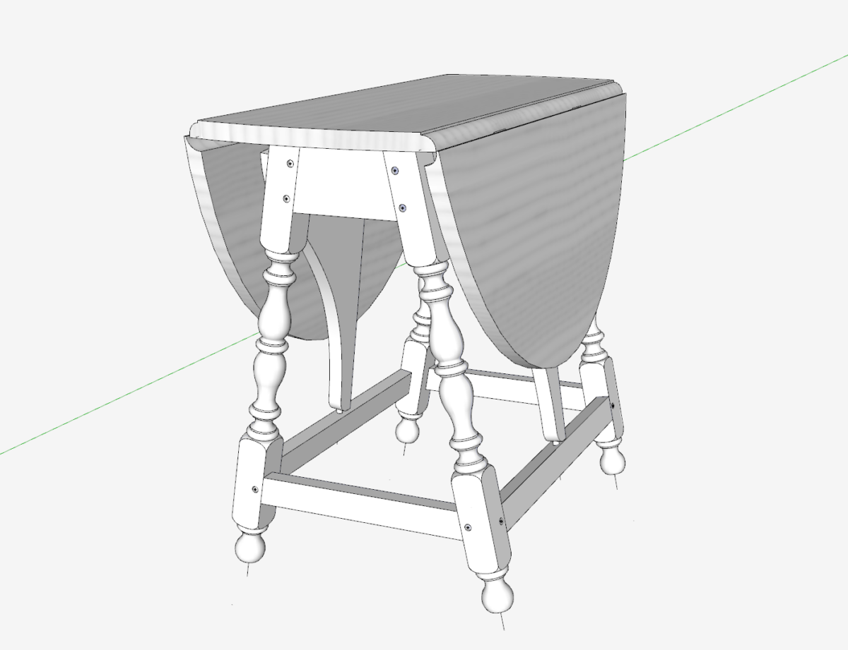 Creating a "rule joint" on a 17th-century butterfly table - FineWoodworking