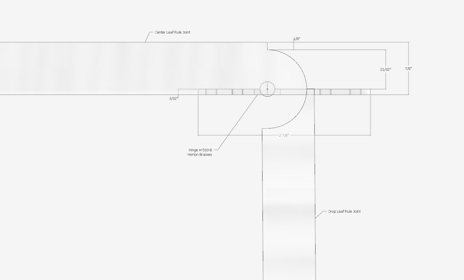 Creating a "rule joint" on a 17th-century butterfly table - FineWoodworking