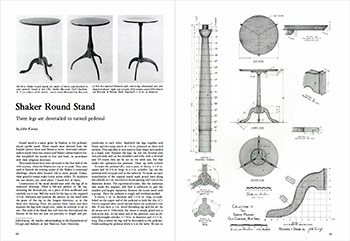 Shaker Round Stand - FineWoodworking