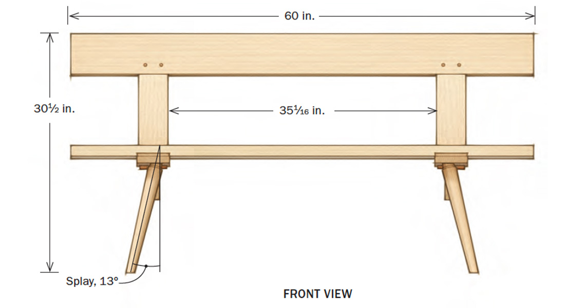 Amana Church Bench - FineWoodworking