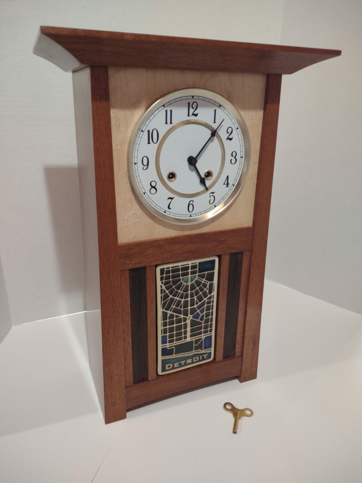 Traditional Clock with Inset Tile - FineWoodworking