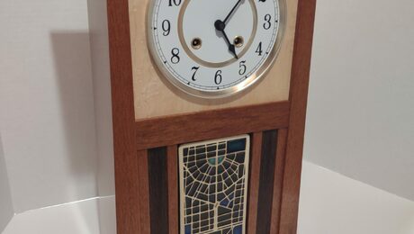 Traditional Clock with Inset Tile - FineWoodworking