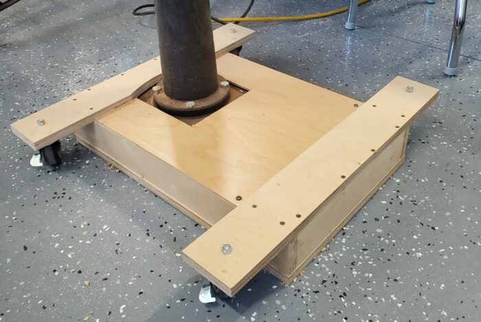 Mobile Base for [floor mounted] Drill Press — revisited - FineWoodworking